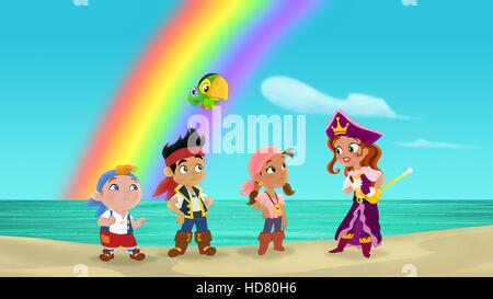 JAKE AND THE NEVER LAND PIRATES, (from left): Jake Cubby, Mama Hook ...