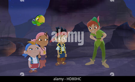 JAKE AND THE NEVER LAND PIRATES, (from left): Izzy, Jake, Cubby, Skully ...