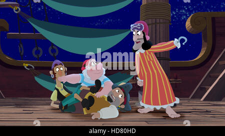 JAKE AND THE NEVER LAND PIRATES, (from left): Jake Cubby, Mama Hook ...