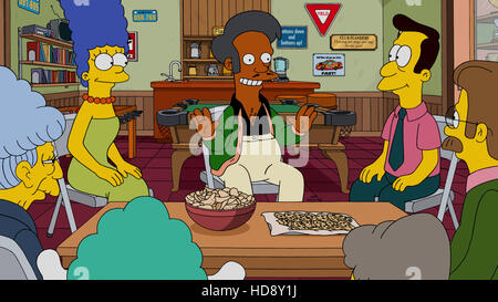 THE SIMPSONS, (from left): Ned Flanders, Homer Simpson, 'Peeping Mom ...