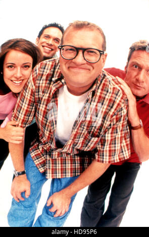THE DREW CAREY SHOW, Christa Miller, Craig Ferguson, Kathy Kinney, John ...