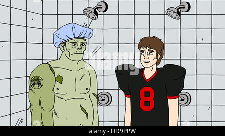 UGLY AMERICANS, (from left): Randall Skeffington, Leonard Powers, Mark Lilly, Callie Maggotbone ...
