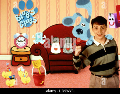 BLUE'S CLUES, Steve Burns, Blue the Dog, 1996-, © Nickelodeon Network ...