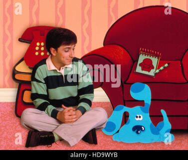 BLUE'S CLUES, Steve Burns, Blue the Dog, 1996-, © Nickelodeon Network ...