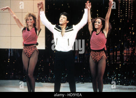 DANCE FEVER, Host Deney Terrio and 'Motion' Dancers Diane Day & Janet ...