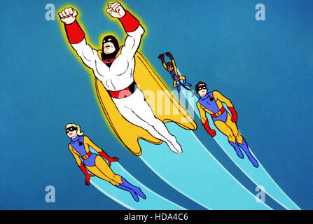 SPACE GHOST (aka SPACE GHOST & DINO BOY), from left: Space Ghost, Jace ...