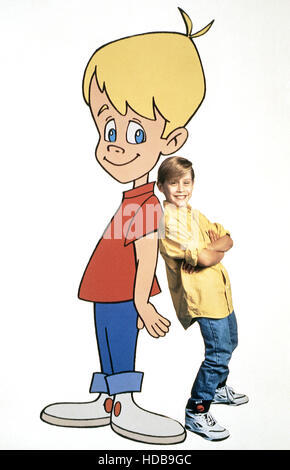 WISH KID, Macaulay Culkin with his cartoon counterpart, 1991, (c)DiC ...