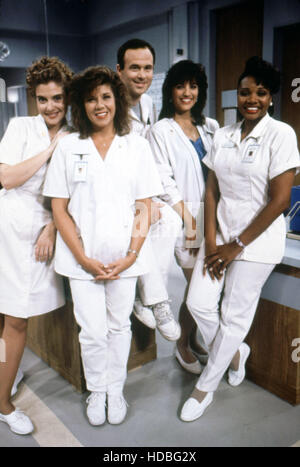 NURSES, (from left): Jeff Altman, Ada Maris, Stephanie Hodge, Arnetia ...
