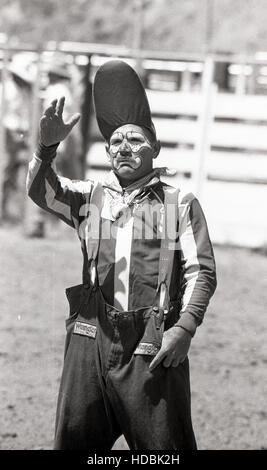 Vertical photo. Rodeo Clown Springville Rodeo Black and White Tri-X ...