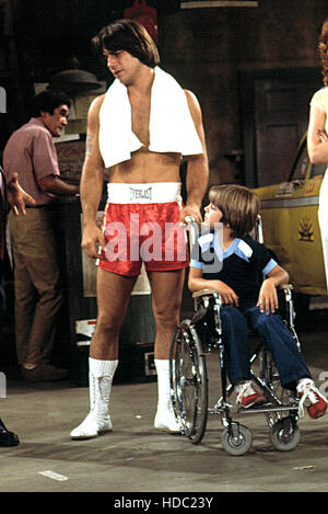 TAXI, Tony Danza with real- life son, Marc Anthony Danza, Marilu Henner ...