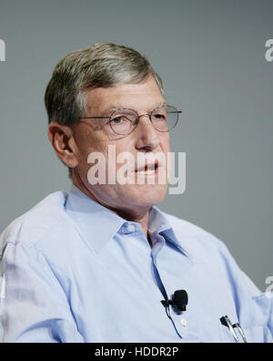 Ken Goldman, chief financial officer of Fortinet Inc. speaks during the ...