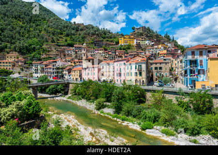 Italy, Liguria, Badalucco, Village Stock Photo - Alamy