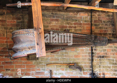 Historic Blacksmith shop bellows and forge furnace at Lang Pioneer ...