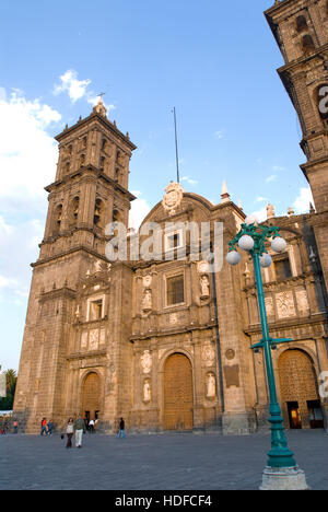Catedral Basilica de Puebla (Puebla Cathedral) in the colonial town of ...