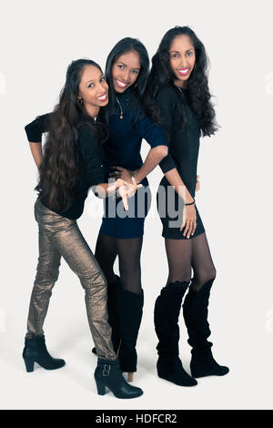 Beautiful sisters doing different expressions in different sets of ...
