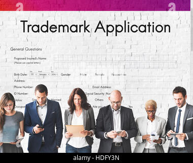 Trademark Application Document Form Concept Stock Photo - Alamy