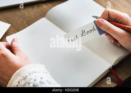 Feel Good Best Excellent Positive Thinking Concept Stock Photo - Alamy