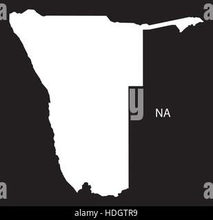 Namibia country map vector with regional areas Stock Vector Image & Art ...