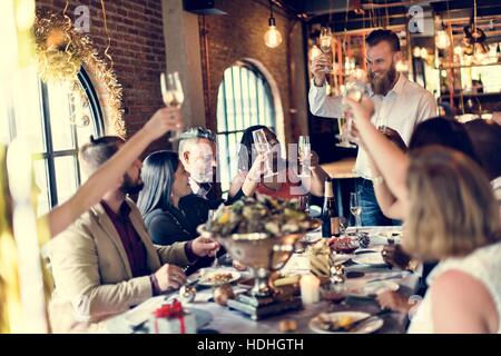 People Party Celebration Drinks Cheers Happiness Concept Stock Photo ...