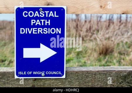 Coastal path diversion due to cliff erosion and abandoned hoilday ...