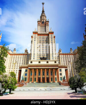 Main entrance of the old Lomonosov Moscow State University Library in ...