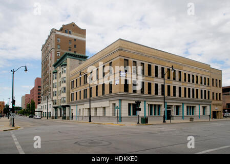 Springfield Illinois,East Washington Street,downtown,historic buildings ...