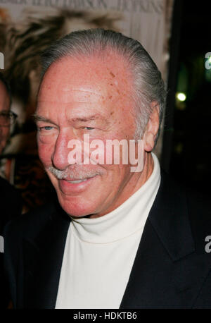 Christopher Plummer cast member of the film 'Alexander' with the film's ...