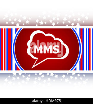 mms red web glossy icon Stock Photo - Alamy