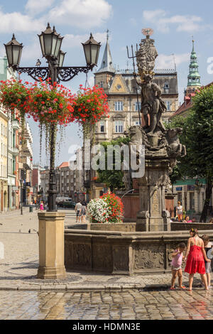 Swidnica Old Market in the sunny summer day Schweidnitz Stock Photo - Alamy