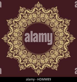 Oriental Abstract Vector Golden Pattern Stock Vector Image & Art - Alamy