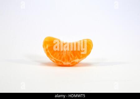 Parts of tangerine peel isolated on white background Stock Photo - Alamy