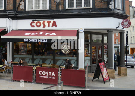 Costa store front in Bromley, south London. Where: London, United ...
