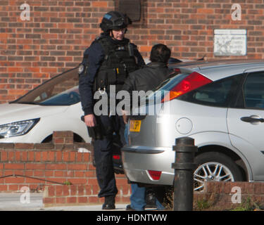 Armed police cordon suspected explosives in Northolt Featuring: View ...