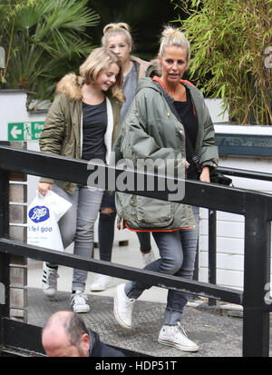 Ulrika Jonson and her daughters outside ITV Studios Featuring: Ulrika ...