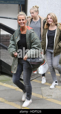 Ulrika Jonson and her daughters outside ITV Studios Featuring: Ulrika ...