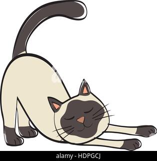 cute little cat beige character Stock Vector Image & Art - Alamy