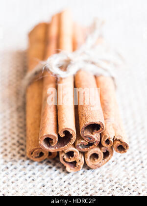 Bunch of cinnamon sticks close up shot Stock Photo - Alamy
