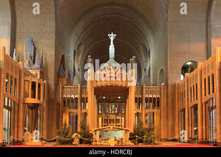 The narthex (antechamber) of the central nave at the Basilica of the ...