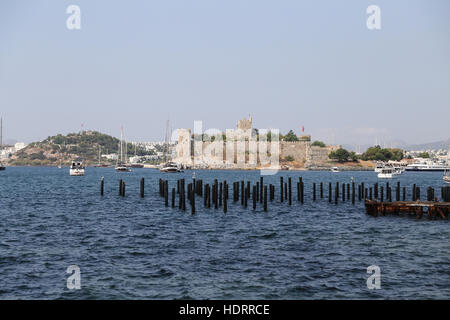 Bodrum Castle in Aegean Coast of Turkey Stock Photo - Alamy
