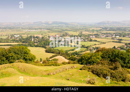 The village of East Brent, Somerset Levels, Somerset County, England ...