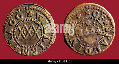 17th Century Lincolnshire Trader's Tokens. John Wells. Farthing ...