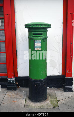 Green Post Box Dublin Ireland Stock Photo - Alamy