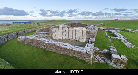 Cubbie's Roos Castle, Wyre, Orkney Isles Stock Photo - Alamy