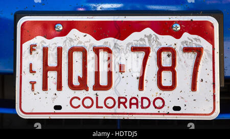Colorado License Plate, USA Stock Photo - Alamy