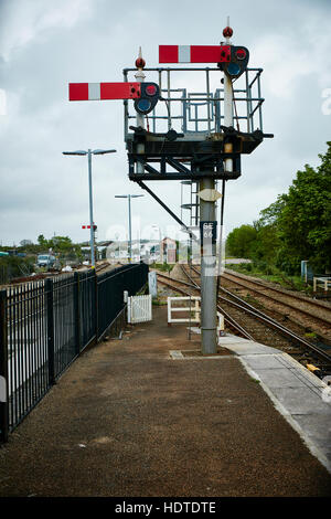 Signals St Erth Train Station Stock Photo - Alamy
