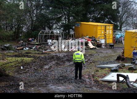 Police search a cottage and its grounds where Margaret Fleming lived in ...