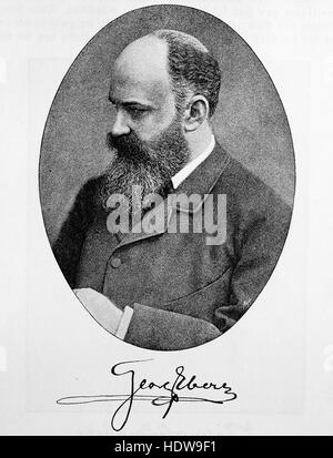 Georg Moritz Ebers (1837-1898). German Egyptologist and novelist ...