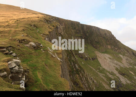 The cliffs of Conachair, Hirta, St Kilda, Outer Hebrides, Scotland, UK ...