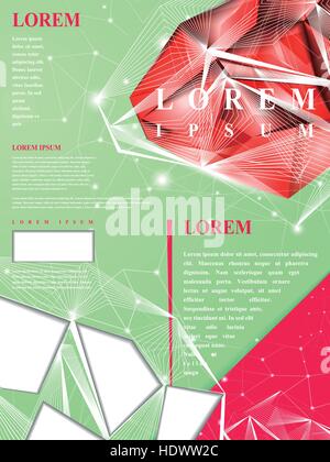 gorgeous poster template design with exquisite diamond elements Stock ...