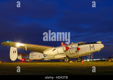 RAF Shackleton anti submarine aircraft being restored at the Imperial ...